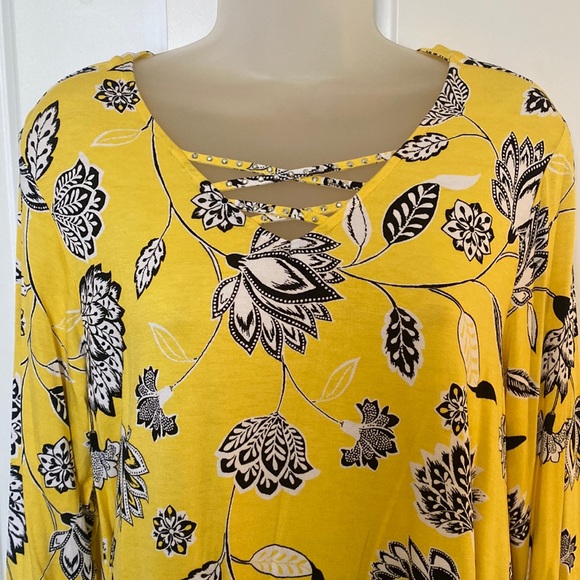 Ruby Rd. | Tops | Ruby Rd Yellow Tunic | Poshmark